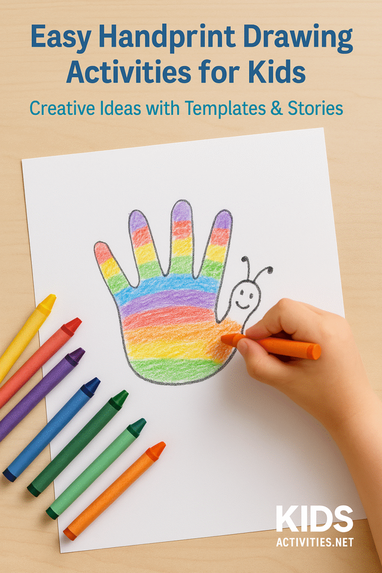 Easy Handprint Drawing Activities for Kids: Creative Ideas with ...